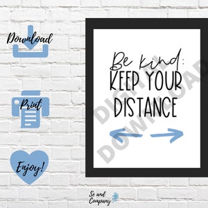 COVID Classroom Poster Set of 6, Modern Printable Classroom Decor ...