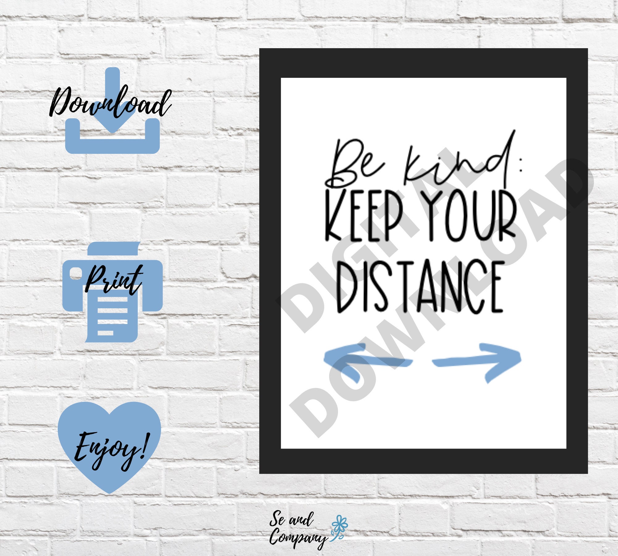 COVID Classroom Poster Set of 6 Modern Printable Classroom | Etsy