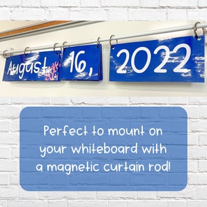 Ocean Theme Classroom Flip Calendar | DIGITAL DOWNLOAD | Printable ...