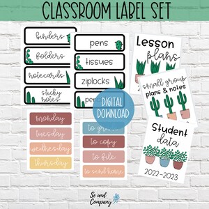 Plant Theme MEGA BUNDLE | Digital Download | Botanical Nature Cactus ...