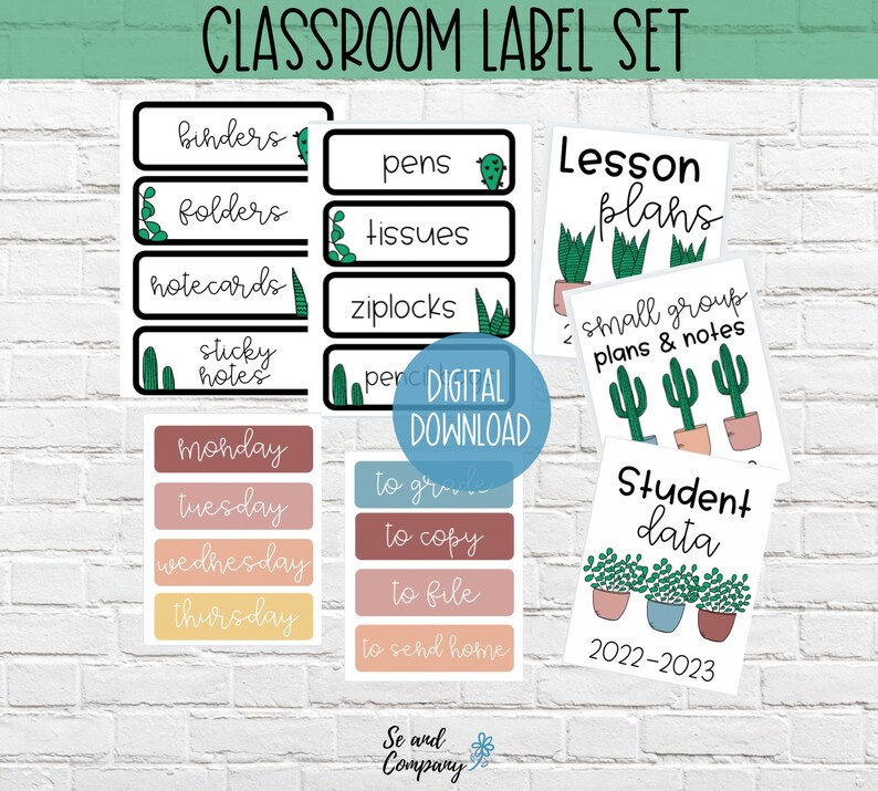 Plant Theme MEGA BUNDLE Digital Download Botanical Nature - Etsy