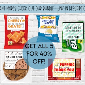 Cheese Snack Thank You Tag PRINTABLE | Teacher Appreciation Cheez-it ...