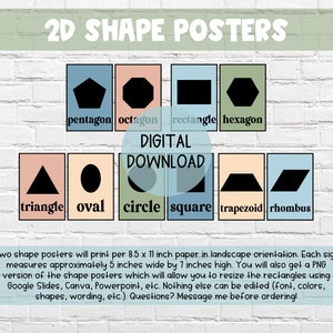 Coastal Boho Elementary Math Signs| Calm Coastal Math Posters | DIGITAL ...
