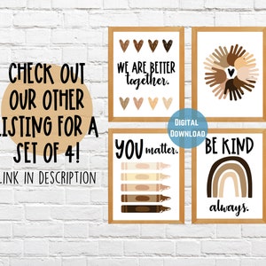 In This Classroom Sign, You Matter Sign, All Are Welcome, You Are Loved ...