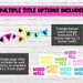 Classroom Brights Word Wall DIGITAL DOWNLOAD Bright Color Theme Word ...