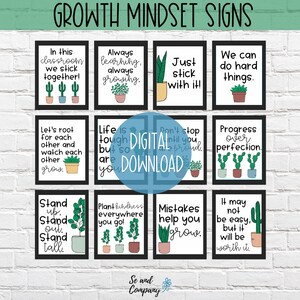 Plant Theme MEGA BUNDLE | Digital Download | Botanical Nature Cactus ...