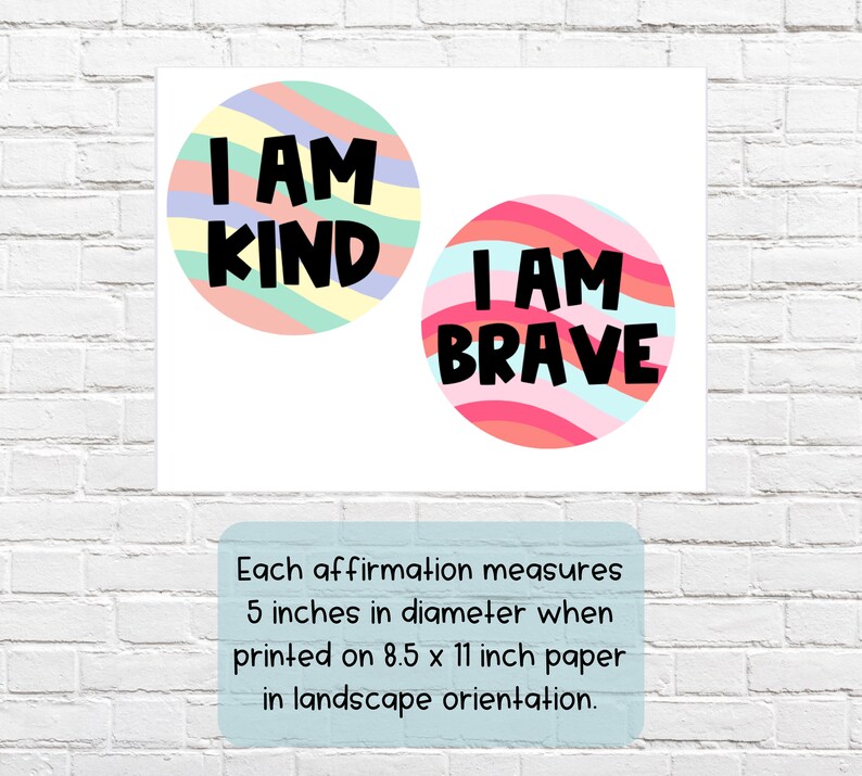 Retro Groovy Positive Affirmations Boho Retro Affirmations | Etsy