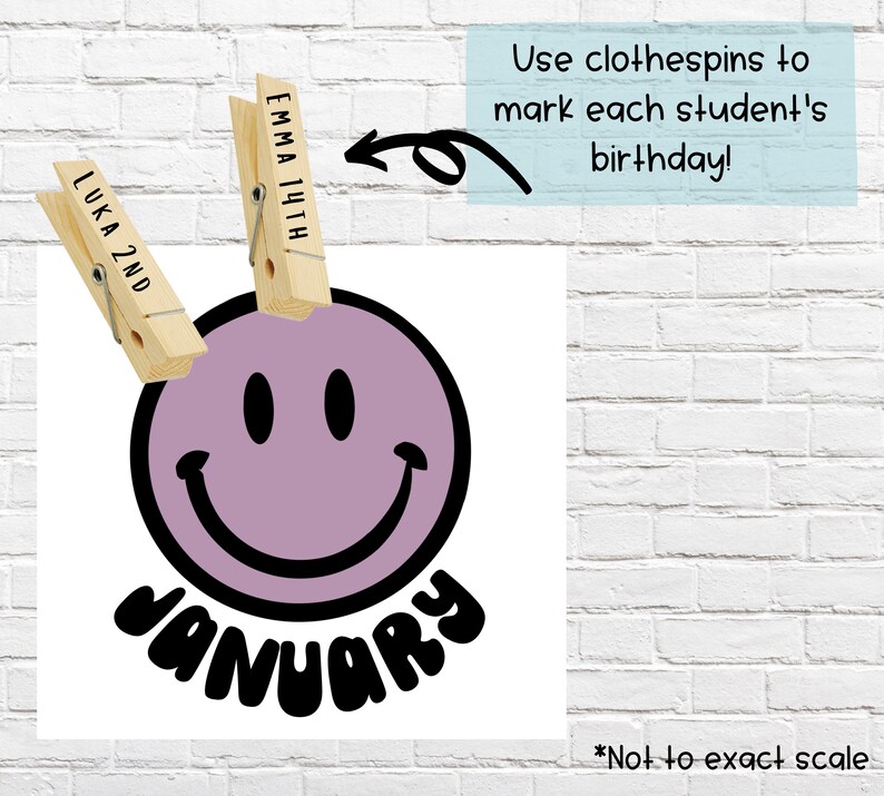 Retro Groovy Birthday Display Boho Retro Birthday Chart | Etsy