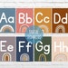 Boho Rainbow Alphabet Chart| DIGITAL DOWNLOAD | Modern Rainbow ABC ...