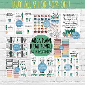 Plant Theme Birthday Display | Classroom Monthly Birthday Chart ...