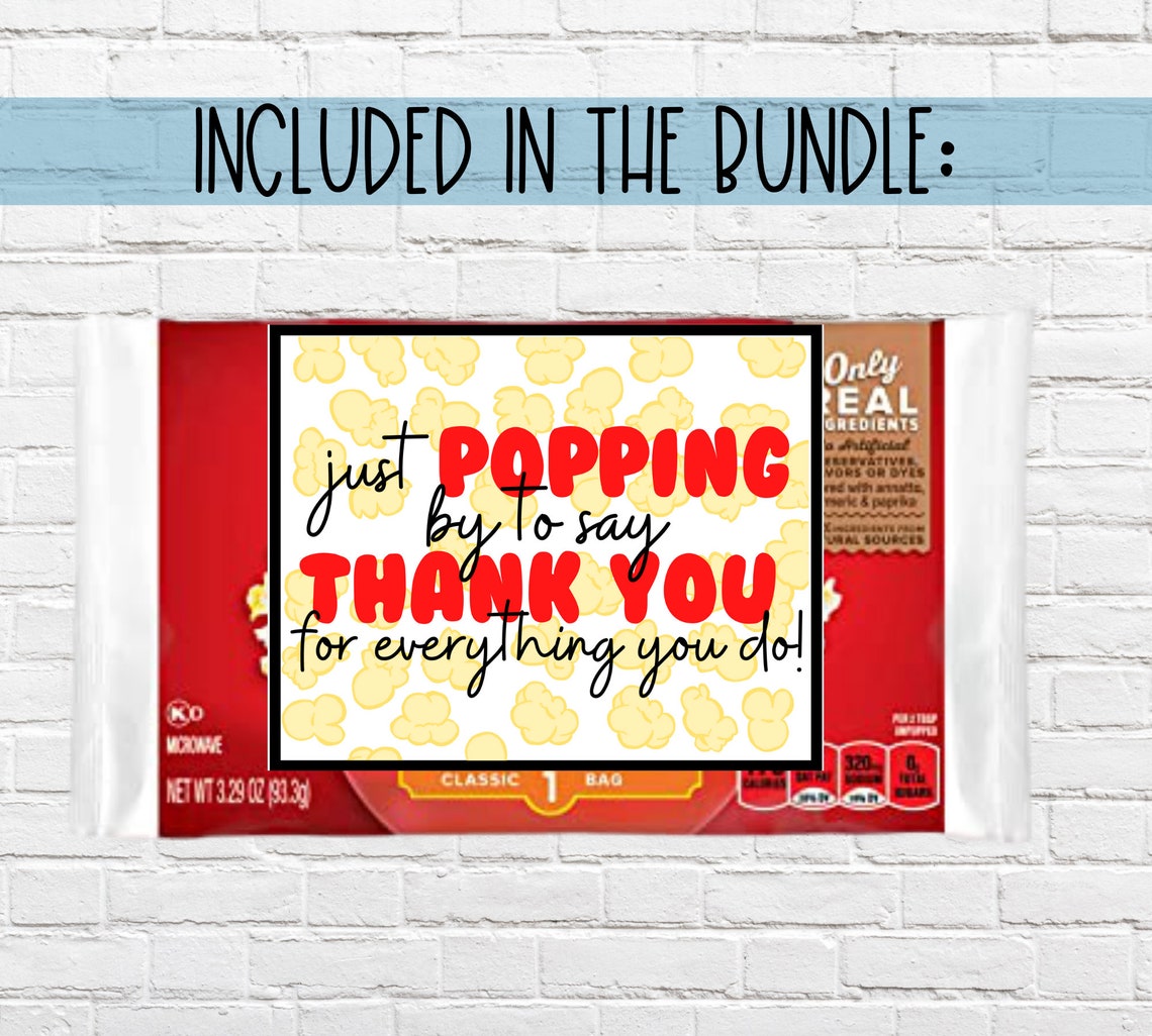 Staff Appreciation Snack BUNDLE | PRINTABLE Teacher Appreciation Notes ...