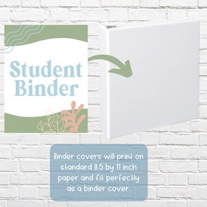 Coastal Boho Binder Covers | Calming Sea Theme Printable Binder Covers ...