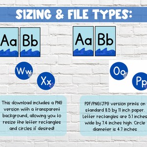 Ocean Theme Alphabet Chart | DIGITAL DOWNLOAD | Sea Theme Printable ABC ...