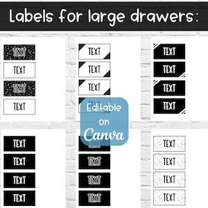 Black and White Spotty Teacher Toolbox Editable on Canva Dotted Teacher ...