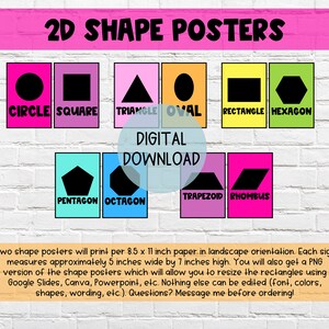 Bright Elementary Math Signs | Classroom Brights Math Posters | DIGITAL ...