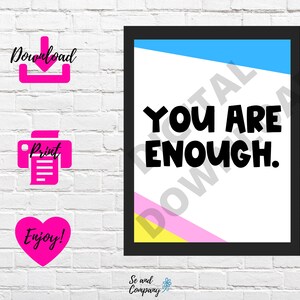 Bright Classroom Motivational Signs DIGITAL DOWNLOAD Simple and Bright ...