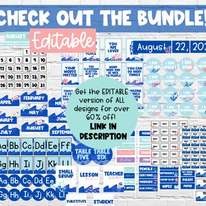 Classroom Labels: Ocean Theme | DIGITAL DOWNLOAD | Supply Drawer Labels ...