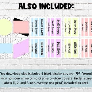 Modern Pastel Binder Covers | Pastel Theme Printable Binder Covers ...
