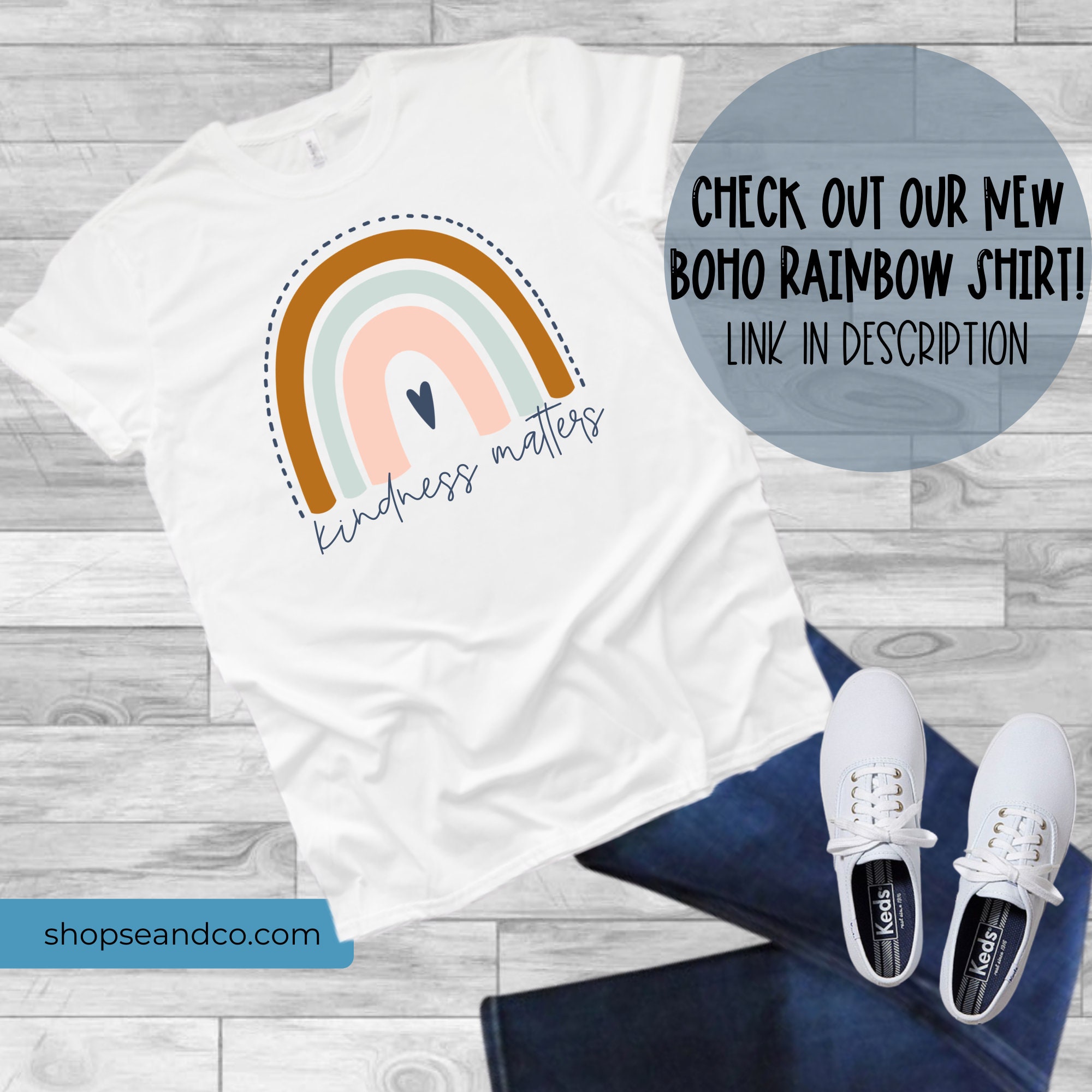 Boho Rainbow Theme Kindness Signs Set of 4 Kindness Matter | Etsy Canada