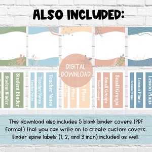 Coastal Boho Binder Covers | Calming Sea Theme Printable Binder Covers ...