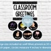 Black and White Spotty Classroom Greetings | DIGITAL DOWNLOAD ...