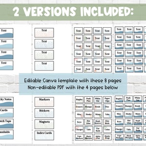 Coastal Boho Teacher Toolbox Editable on Canva Calm Ocean Vibes Teacher ...