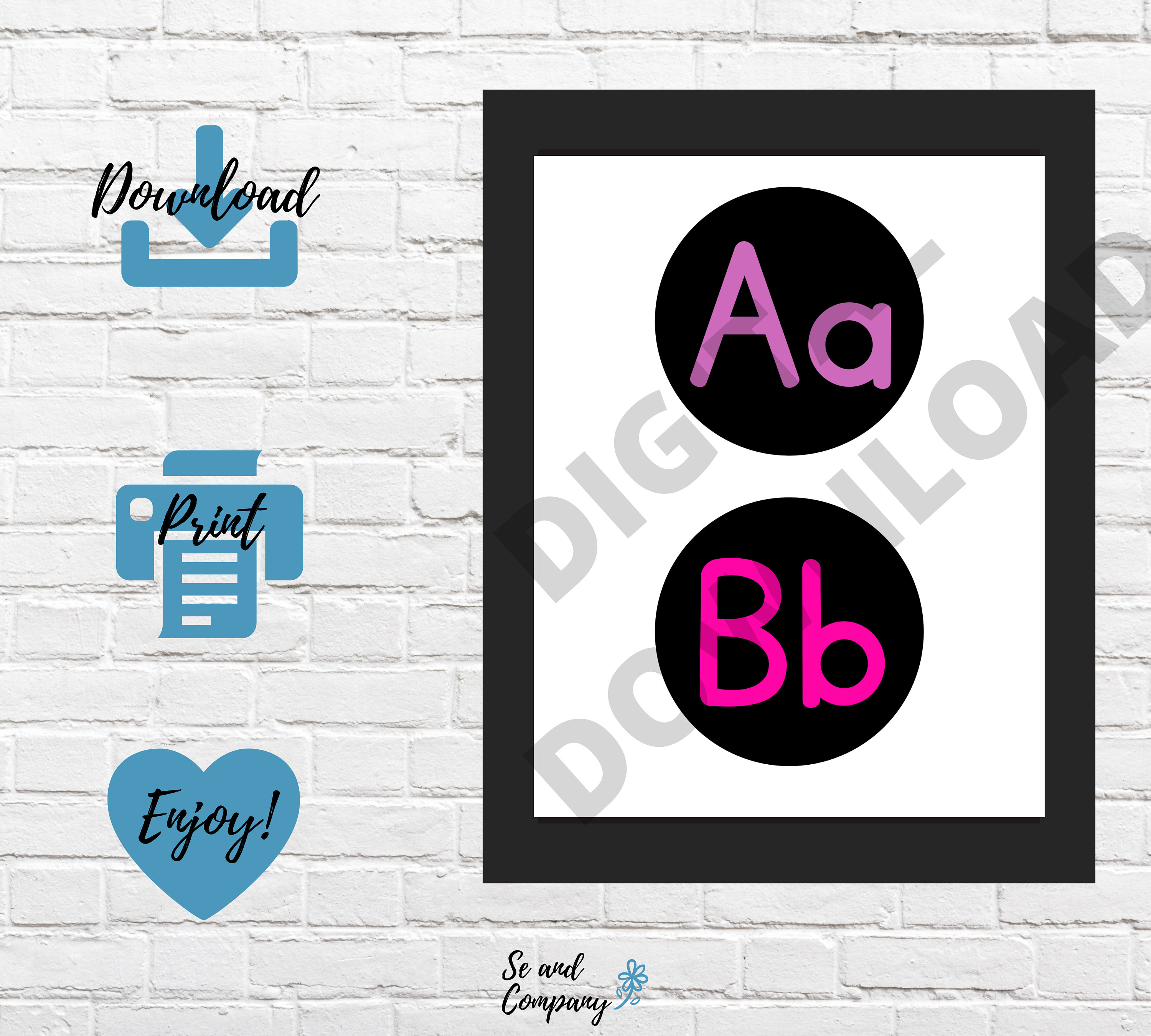 Classroom Brights Word Wall DIGITAL DOWNLOAD Bright Color - Etsy