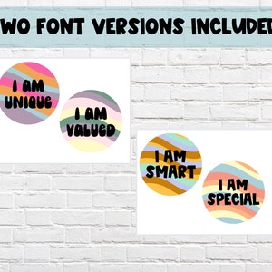 Retro Groovy Positive Affirmations | Boho Retro Affirmations | DIGITAL ...