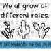 We All Grow at Different Rates SVG PNG | Cricut Silhouette Cut File ...