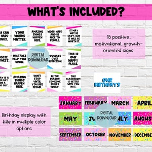 Bright Classroom Decor BUNDLE! | DIGITAL DOWNLOAD | Printable Classroom ...