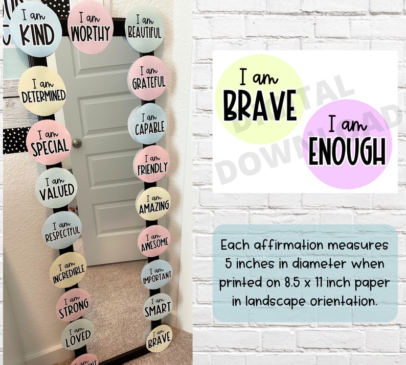 Modern Pastel Positive Affirmations | Calm Pastel Theme Affirmations ...