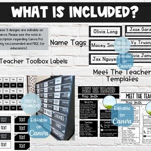 Black & White Spotty Theme BUNDLE! | Editable | DIGITAL DOWNLOAD ...