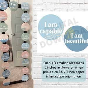 Coastal Boho Positive Affirmations | Calming Ocean Theme Affirmations ...