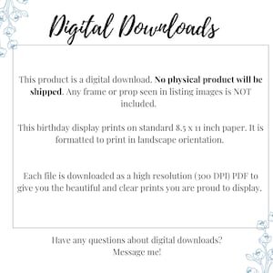 Black and White Spotty Birthday Display | Simple Printable Birthday ...