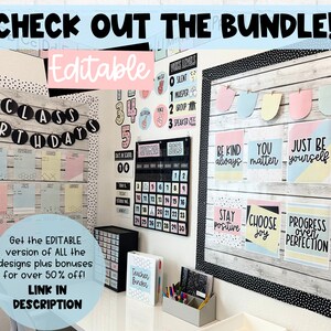 Modern Pastel Theme Teacher Toolbox | Editable on Canva | Pastel ...
