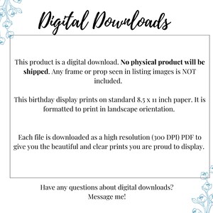 Coastal Boho Theme Birthday Display | Calm Ocean Printable Birthday ...