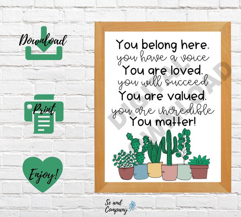 Plant Theme MEGA BUNDLE | Digital Download | Botanical Nature Cactus ...