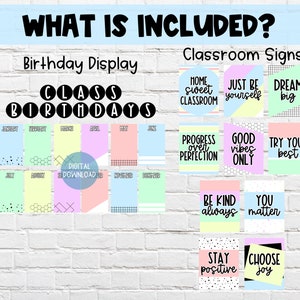 Modern Pastel Theme BUNDLE! | Editable | DIGITAL DOWNLOAD | Printable ...