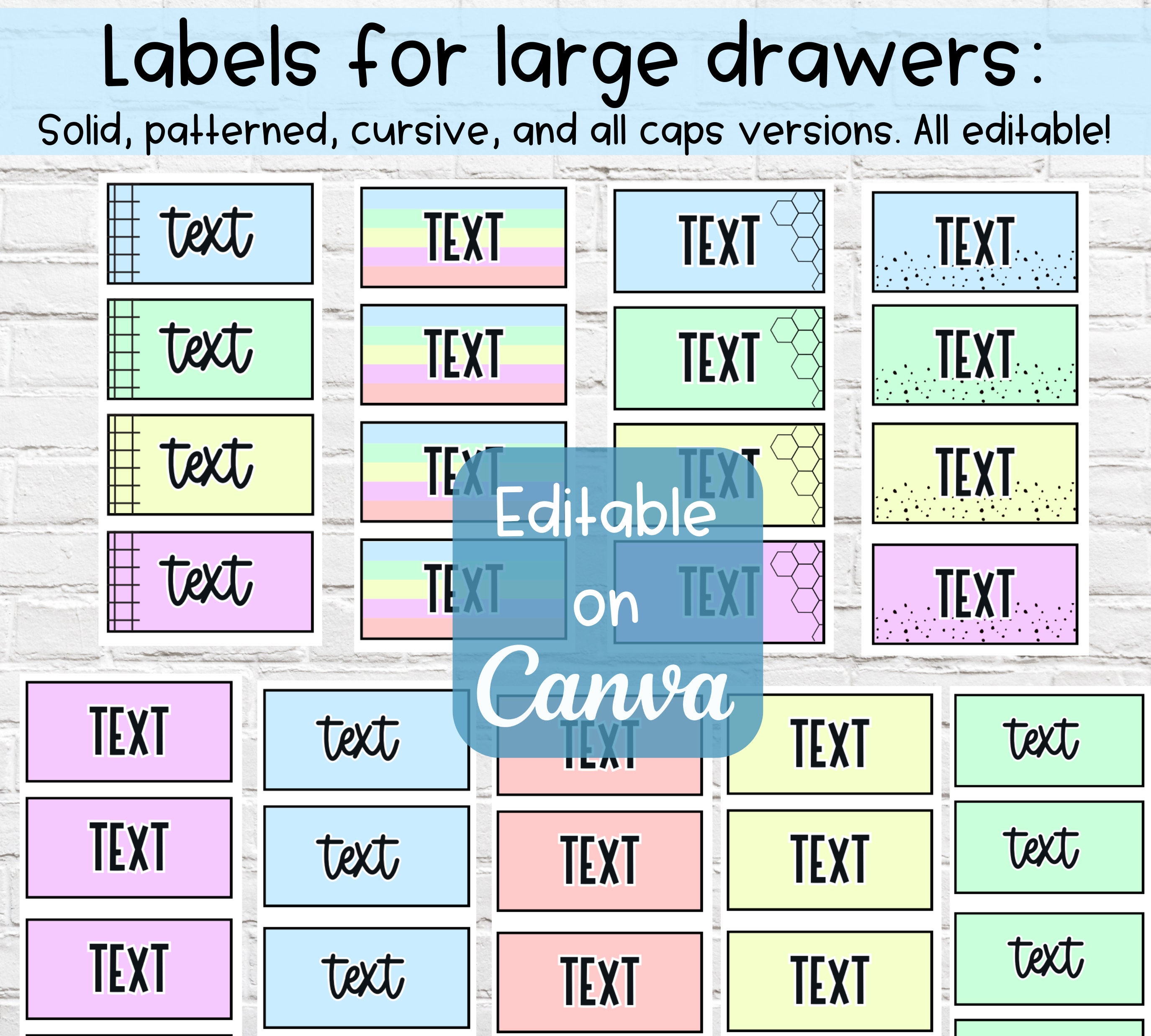Modern Pastel Theme Teacher Toolbox | Editable on Canva | Pastel ...