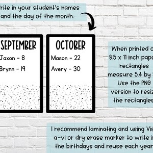 Black and White Spotty Birthday Display | Simple Printable Birthday ...