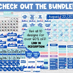 Ocean Theme Birthday Display Ocean Under the Sea Printable - Etsy