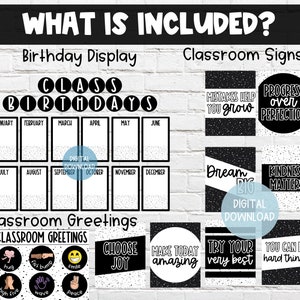 Black & White Spotty Theme BUNDLE! | Editable | DIGITAL DOWNLOAD ...