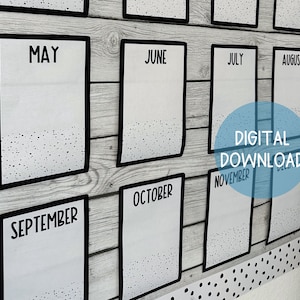 Black and White Spotty Birthday Display | Simple Printable Birthday ...