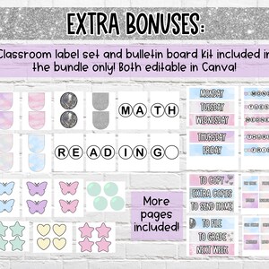 Glitter Pop Theme BUNDLE! | Editable | DIGITAL DOWNLOAD | Printable ...