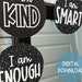 Black and White Spotty Positive Affirmations | Simple Affirmations ...