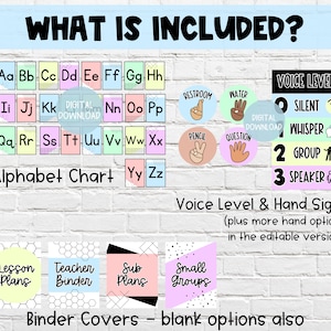 Modern Pastel Theme BUNDLE! | Editable | DIGITAL DOWNLOAD | Printable ...