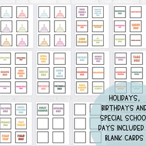 Retro Groovy Classroom Calendar Boho Retro Calendar Time DIGITAL ...