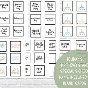 Coastal Boho Classroom Calendar DIGITAL DOWNLOAD Printable Classroom ...