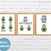 Cute Avocado Theme Teacher COVID Classroom Poster Set of 4 | Etsy