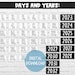 Black & White Spotty Theme Classroom Flip Calendar DIGITAL DOWNLOAD ...